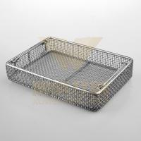 China Perforated Wire Mesh Basket With Lid For Industrial Use for sale