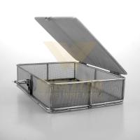 China Premium Wire Mesh Basket | Ventilated Storage Basket with Locking Lid for sale