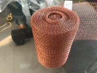 China Customizable Weave Density Knitted Metal Mesh Easy To Cut & Shape for sale