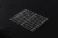 China Passivated Food-safe Treatment SS Grilling Mesh Mat Uniform Mesh Holes for sale