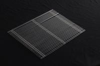 China Passivated Food-safe Treatment SS Grilling Mesh Mat Uniform Mesh Holes for sale