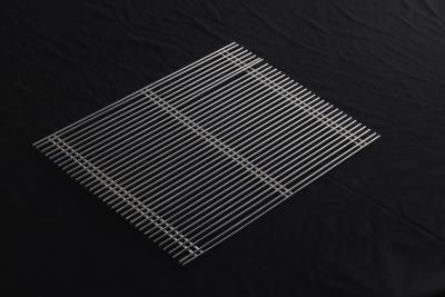 China Passivated Food-safe Treatment SS Grilling Mesh Mat Uniform Mesh Holes for sale