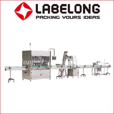 China Lubricating Oil Filling Capping Labeling Machine Automatic For 1-5L Plastic Bottle for sale