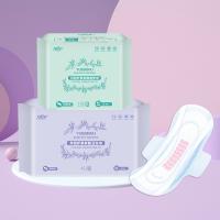 China Multi Layer Strong Adhesive 100 Cotton Sanitary Pads Pack With Winged Design for sale