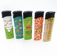 China Child-Resistant Refillable Electronic Lighter 82mm with 98% Ignition Rate and Custom Wrapped Labels for sale