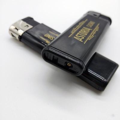 China DY-071 Black Body Electric Gas Lighter 80x24.9x10mm with 98% Ignition Rate for Custom Printing for sale