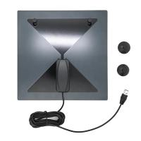 China Hot Sale antena de tv 4k hdtv dvb VHF UHF televis antenna Sucker mount  Plate tv anteni Get local HD TV channels for fre for sale
