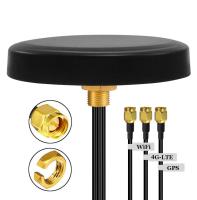 China Outdoor Waterproof 3 in one combo puck hockey antenna MIMO LTE 4g 5g GPS dual band 2.4ghz 5.8ghz wifi puck antenna for sale