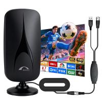 China Indoor Free 4K UHD TV Antenna for Long Range Reception Supports Smart & Old TVs 1080P HD VHF UHF for sale