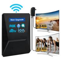 China New Upgrade Smart HDTV Antenna Digital HD 4K 1080P Amplified 30dbi Long Range UHF Free Channel Outdoor Plastic Aerial for sale
