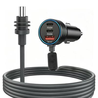 China Starlink Mini Car Adapter 12V2A Coaxial Cig Lighter Charger Waterproof Cable Built-in Stable Power Chip Dual PD45W USB for sale