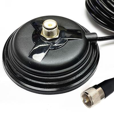 China 11CM Large Suction Cup Car Radio Antenna Magnet Base, 30.8lbs High Pull Strength Magnet Mount for VHF UHF HF Ham Radio Antennas for sale