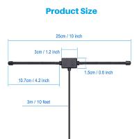 China 20MHz to 1300MHz Wide Band Car RV Radio Scanner Dipole Antenna BNC Male Antenna for Uniden Bearcat Whistler Radio Scanner for sale