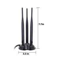 China 2.4G 5.8G Dual Band Omni High Gain WiFi Antenna, 8dBi Omni Antenna for WiFi Router and Wireless Network Card for sale