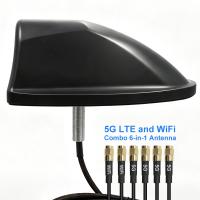 China High Performance 5G LTE WiFi 6-in-1 Combo Antenna Outdoor Waterproof Screw Mount Vehicle Antenna with SMA Connector for sale