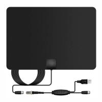 China 50 Mile Range 4K Hd Digital Tv Antenna Amplified Ultra-Thin Indoor Plate for sale