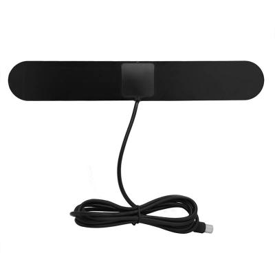 China Isdb DVB-T 2-3dBi Ultra Thin Indoor Hdtv Antenna With Adhesive Sticker for sale