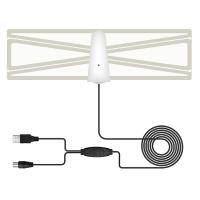 China 8 Colors Paper Thin 5-6dBi Digital HDTV Antenna 75Ohm LED TV Aerial for sale