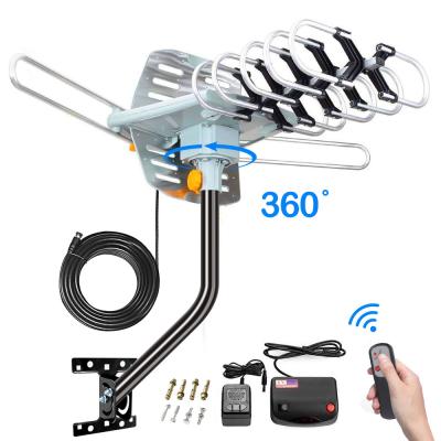 China 150 Mile Motorized OTA Amplified Outdoor HDTV Antenna for sale