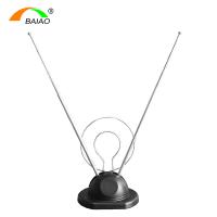 China Roundness Telescopic VHF / UHF Amplifier Indoor DVBT Antenna for sale