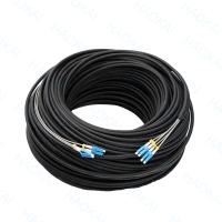 China FTTH Drop Fiber Patch Cord SC APC FC ST LC Steel Wire FRP Data Center Systems for sale