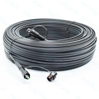 China SC APC FTTA Fiber Optic Cable 5.0mm G657A2 LSZH 5M Black Patch Cord for sale