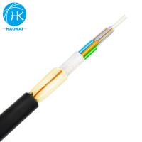 China Lightweight ADSS Outdoor Optical Cable All Media Self Supporting Fiber Optic Cable for sale