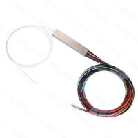 China 1X2 Mini Fiber PLC Splitter PBT Coupler With SC / APC Connector for sale