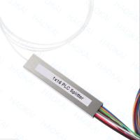 China FTTH 1x4 1x8 Fiber PLC Splitter Mini Steel Tube With SC APC Connector for sale