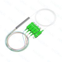 China LC APC 1x16 Connector Fiber PLC Splitter Mini Steel Tube Fiber Optics Splitter for sale