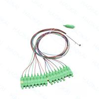 China LC APC 1x16 Connector Fiber PLC Splitter Mini Steel Tube Fiber Optics Splitter for sale