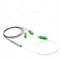 China Mini Steel Tube Fiber PLC Splitter Package With SC UPC APC LC Connector for sale