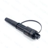 China Pre Connector FTTX Solution SC APC FTTA Fiber Optic Cable 5.0mm G657A2 LSZH 5M Black for sale