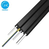 China Outdoor FTTH Drop Cable Strand Wire FRP 1core Self Supporting Fiber Optic Cable for sale