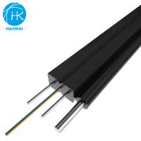 China Indoor FTTH Drop Cable 2core 4core FRP Steel Wire FTTH Fiber To The Home for sale