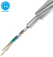 China 6 Core Armored OPGW Fiber Cable 8f Aerial Fiber Optic Cable Ground Wire for sale