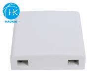 China 2port Indoor FTTH Faceplate Box Desktop SC LC UPC 86type Mini Fiber Optic Rosette Box for sale