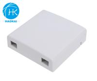 China 2port Indoor FTTH Faceplate Box Desktop SC LC UPC 86type Mini Fiber Optic Rosette Box for sale
