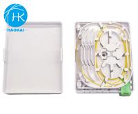 China Wall Mounted Fiber Rosette Box 1port 2port Mini Faceplate Optic FTTH Box for sale