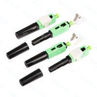 China 0.3db 60mm SC APC Fast Connector SM FTTH Fiber Optic Quick Connector for sale