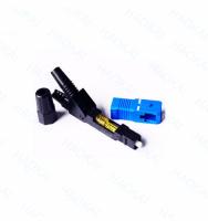 China FTTH Drop Cable Optical Fiber Fast Connector Fiber SC UPC Fast Connector for sale