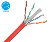 China Solid Bare Copper Indoor LAN Cable UTP CAT6 Customized 4pair 23awg 0.57mm 250MHz for sale