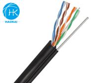 China Outdoor UTP CAT5E Cable Pure Copper LAN Cable With Power And Messenger for sale