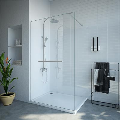 China Explosion Proof Texture Shower Glass For Bathtub Free Standing 1200x2000mm for sale