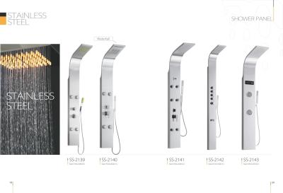 China Stainless Steel Body Jet Shower Panel , Modern Shower Panels Slim Designed for sale
