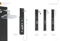 China Customized Waterfall Shower Panel , Shower Head Wall Panels With Glass Shelf for sale