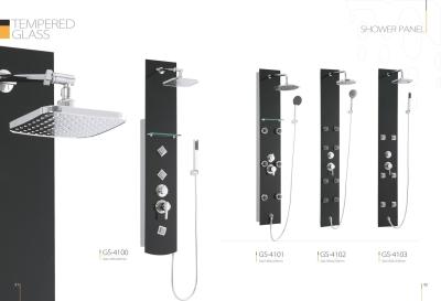 China Customized Waterfall Shower Panel , Shower Head Wall Panels With Glass Shelf for sale