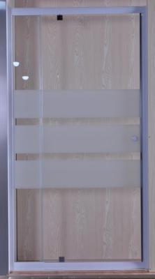 China Serigraphy Glass Pivot Hinge Shower Door 900 X 1850 mm CE SGS Certification for sale