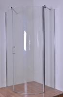 China Single Hinged Door Quadrant Shower Enclosures With Double Fixed Panel for sale