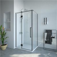 China Black   6mm Tempered Glass Shower enclosures  800*1000*1900mm for sale